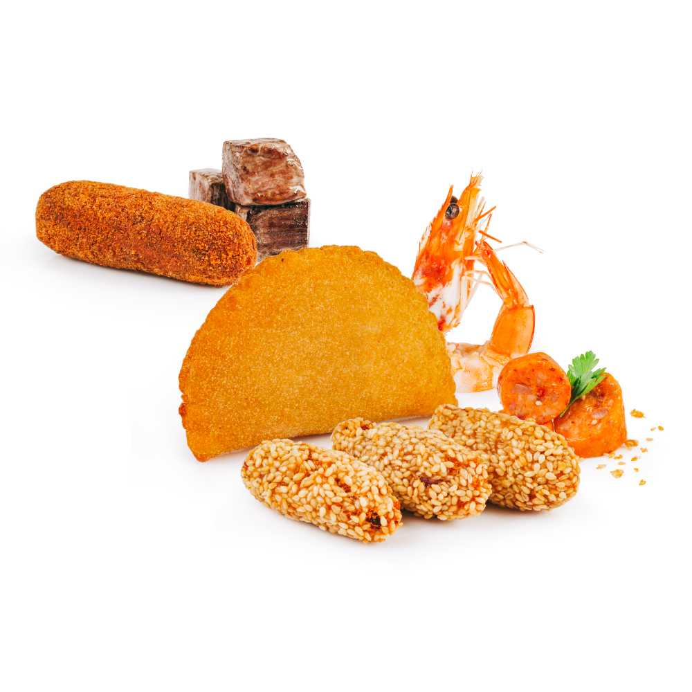 Pack 90 UN Mini – Croquetes de Carne, Rissóis de Camarão e Croquetes de ...