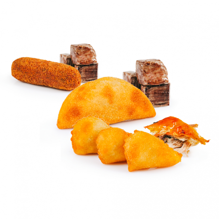 Pack 90 UN Mini – Croquetes de Carne, Rissóis de Camarão e Croquetes de ...